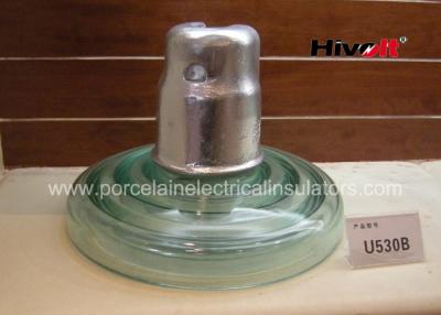 China U530B Toughened Glass Insulator 530KN Strength 600mm Creepage Distance IEC 60383 Standard for sale