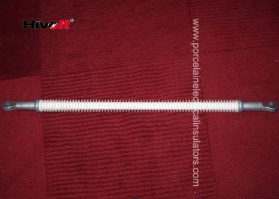 China White Dead End Insulator for Railway Spacer - ECR Fiber Glass Core with High Density Silicone Rubber - French Market Design for sale