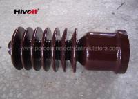 China HV Transformer Bushing Insulator Brown C120 Porcelain 24kV for South Africa ESKOM for sale