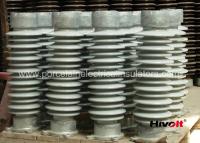 China High Voltage Ceramic Post Insulator IEC Standard C130 110kV Brown Gray White for sale