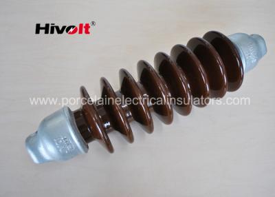 China 46 kV Porcelain Long Rod Insulator L70BE380 with 70 KN Mechanical Strength and 800 mm Creepage Distance for Transmission Lines for sale