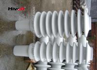 China HIVOLT 20kV 2000A Transformer Bushing Insulator ANSI 45kV Porcelain Semi Conductor Glaze for sale