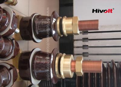 China Outdoor Porcelain High Voltage Transformer Bushings - 1kV 2000A Brown Composite Insulator for Electrical Distribution for sale