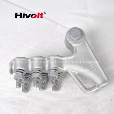 China NLL-3 Aluminum Alloy Tension Hose Clamp for Transmission Lines - 70kN Load Capacity, 90° Angle Support for sale