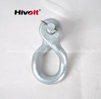 China 120kN Forged Steel Twisted Shackle UN-120 with Hot-Dip Galvanized Coating for Transmission Lines for sale