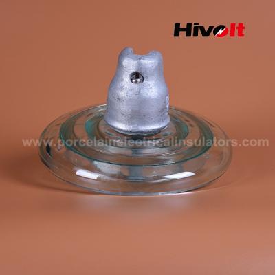 China 100kN Toughened Glass Insulator U100BL for 110kV Transmission Lines - 255mm Shed Diameter, 320mm Creepage Distance for sale