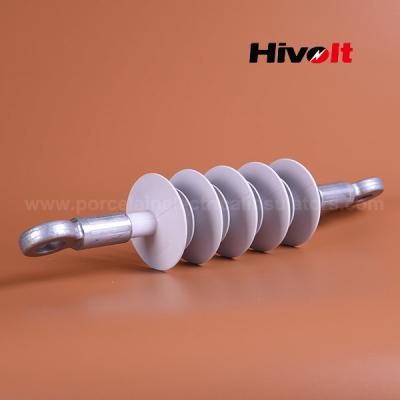 China 24kV 70kN Composite Long Rod Insulator with Eye-to-Eye Connection - 450mm Length, 890mm Creepage Distance for sale