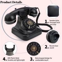 China Plastic Audioguestbook Recorder Rechargeable Battery Unlimited Storage Wedding Guest Book Telephone for sale