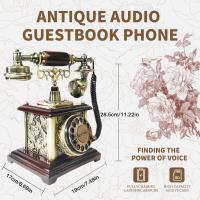 China Vintage Retro Style Video Guest Book Wedding Charging Phone Recording For Wedding for sale
