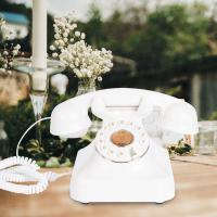 China Stylish Wedding Guest Book Phone Rechargeable Power Vintage Phone Recorder For Wedding for sale