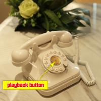 China 32GB Audio Phone Guest Book Voice Record 10hrs Recording Phone Wedding Guest Book for sale