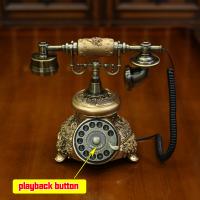 China Classic Wedding Phone Guest Book Retro Craftsmanship Audio Wedding Guestbook For Couples for sale