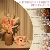 China Event Voice Guest Book Wedding Plastic Clear Recording Wedding Phone Guest Book 10hr for sale
