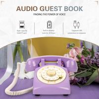 China Vintage Audio Guest Book Phone Unique 10 Hours Voicemail Message Recorder for sale