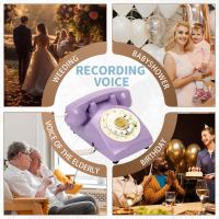 China USB Compatible Telephone Guest Book Phone Recording Plastic For Baby Showers for sale