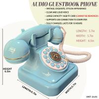 China 32GB Telephone Guest Book Weddings Birthdays Audio Message Guest Book for sale