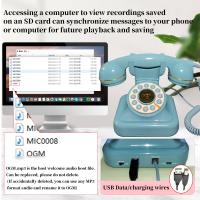 China 32GB Telephone Guest Book Weddings Birthdays Audio Message Guest Book for sale