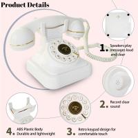 China White Voicemail Phone Guest Book Wedding Voicemail Audio Clear Sound for sale