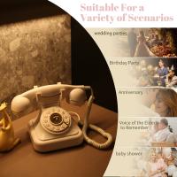 China White Voicemail Phone Guest Book Wedding Voicemail Audio Clear Sound for sale