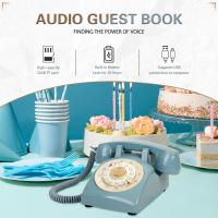 China Events Plastic Recording Guest Book Clear Recording 10 Hours Audio Phone Guestbook for sale