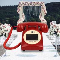 China Record Messages Video Guest Book Red Wedding Phone Recorder For Any Celebration for sale