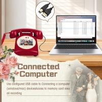 China Record Messages Video Guest Book Red Wedding Phone Recorder For Any Celebration for sale