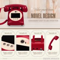 China Record Messages Video Guest Book Red Wedding Phone Recorder For Any Celebration for sale