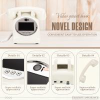 China White Video Guest Book Plastic USB Compatible Phone Guestbook For Showers for sale