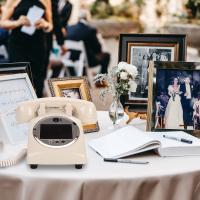 China White Video Guest Book Plastic USB Compatible Phone Guestbook For Showers for sale