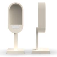 China White-Phone-Booth-with-Audio-Guestbook-Phone for sale