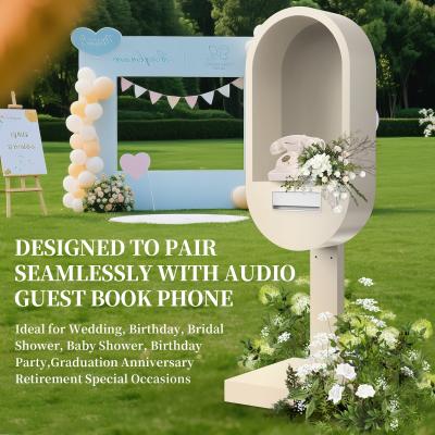 China Premium Metal Wedding Telephone Booth with Audio/Video Guestbook Recording System for sale