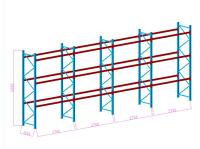 China 50mm Pitch Selective Pallet Racking Industrial Storage 1-4.5T for sale