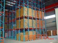 China 5 Layer Steel Pallet Racking Shelving Drive In Storage System Blue 500KG for sale