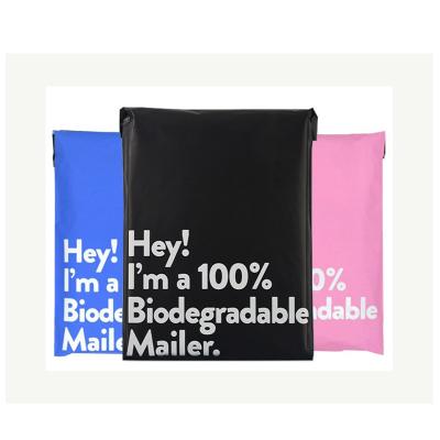 China Cartoon Children Gift Boxes Express 100% Biodegradable Courier Bags Matte Black Pink for sale