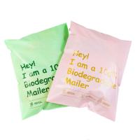 China 100% Biodegradable Courier Bags PLA PBAT Plant Starch Clothing Mailing Packaging for sale