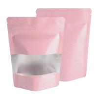 China 3 Side Seal Aluminum Foil Zip Lock Plastic Bags With Clear Window for sale