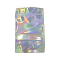 China Holographic Iridescent Aluminum Foil Packaging Bags for Eyeshadow Cosmetic for sale
