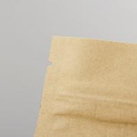 China Coffee Snack Nuts Kraft Paper Zip Lock Packaging Bags Resealable Foil Inside Oilproof for sale
