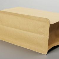 China Coffee Snack Nuts Kraft Paper Zip Lock Packaging Bags Resealable Foil Inside Oilproof for sale