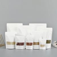 China Kraft Paper Zip Lock Stand Up Bag for Gift Candies Dessert Dried Tea Fruit for sale