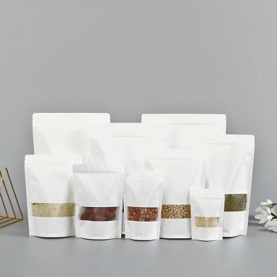 China Kraft Paper Zip Lock Stand Up Bag for Gift Candies Dessert Dried Tea Fruit for sale