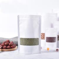 China Kraft Paper Zip Lock Stand Up Bag for Gift Candies Dessert Dried Tea Fruit for sale
