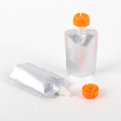 China 200ml Plastic Aluminum Foil Laminated Stand Up Spout Pouch For Drink Juice Beverage for sale