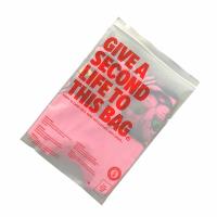 China Custom Frosted Biodegradable Plastic Zipper Bags T Shirt Swimwear With Logo for sale