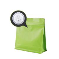 China Custom Printed Plastic 8 Side Gusset Aluminum Foil Bag With k And Valve for sale