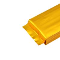 China 50x105x20mm Aluminum Foil Side Gusset Bags Heat Sealing For Tea Cereals Spice Sugar for sale