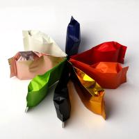 China 50x105x20mm Aluminum Foil Side Gusset Bags Heat Sealing For Tea Cereals Spice Sugar for sale