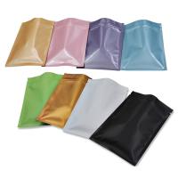 China Glossy Rainbow Marbling Pattern Mylar Zip Bag Reclose Flat For Jewelry Cosmetic for sale