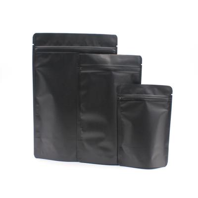 China Matte White Black Aluminum Foil Plastic k Packaging Bags Stand Up for sale