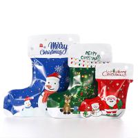 China New Year Christmas Aluminum Foil Packaging Bag Santa Claus Elk Party Snack Storage for sale